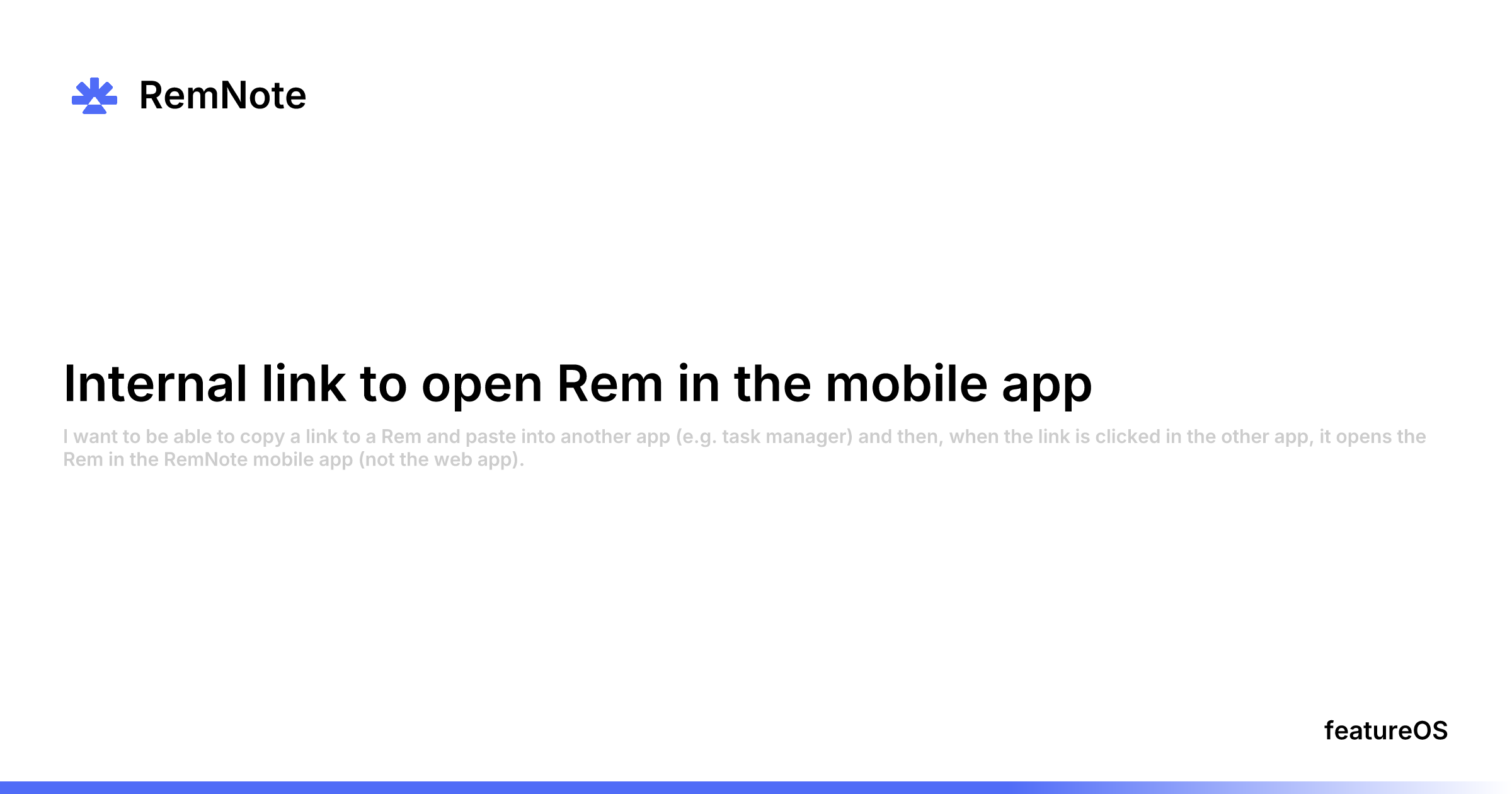 Internal link to open Rem in the mobile app | RemNote