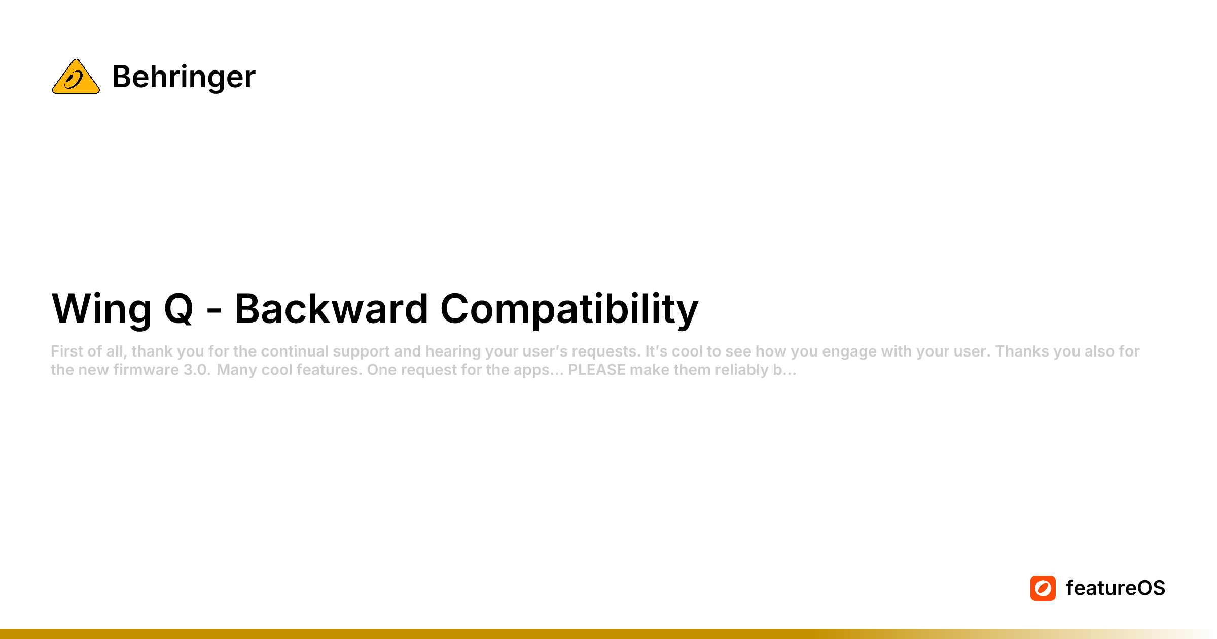 Wing Q Backward Compatibility Behringer