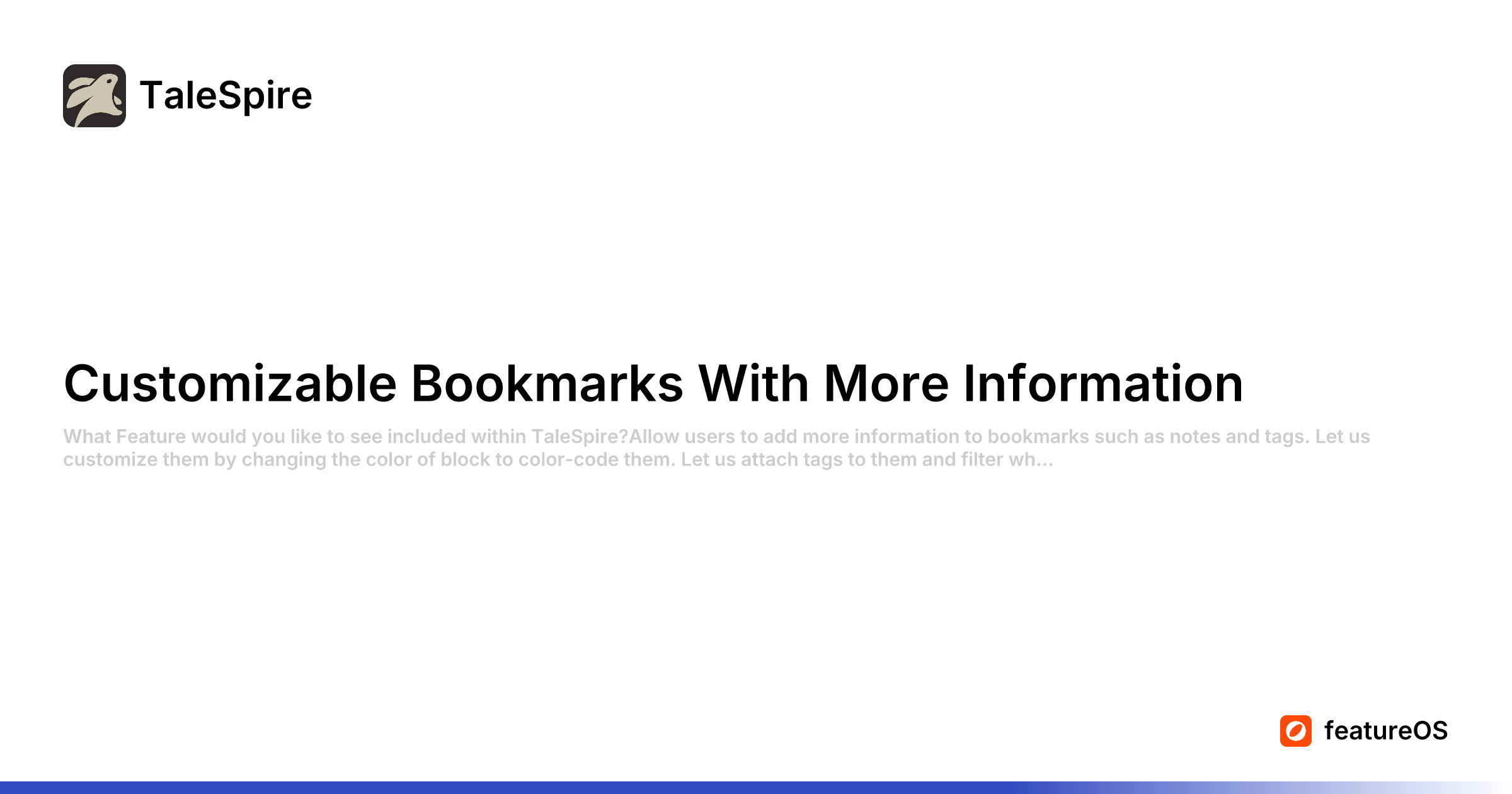 Customizable Bookmarks With More Information | TaleSpire Customizable Bookmarks With More Information | TaleSpire