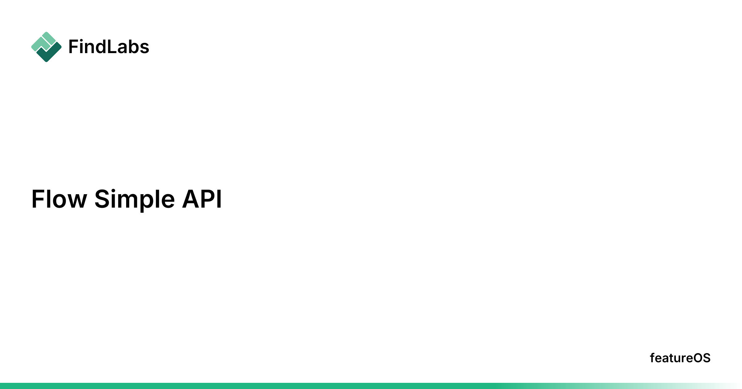 Flow Simple API | FindLabs