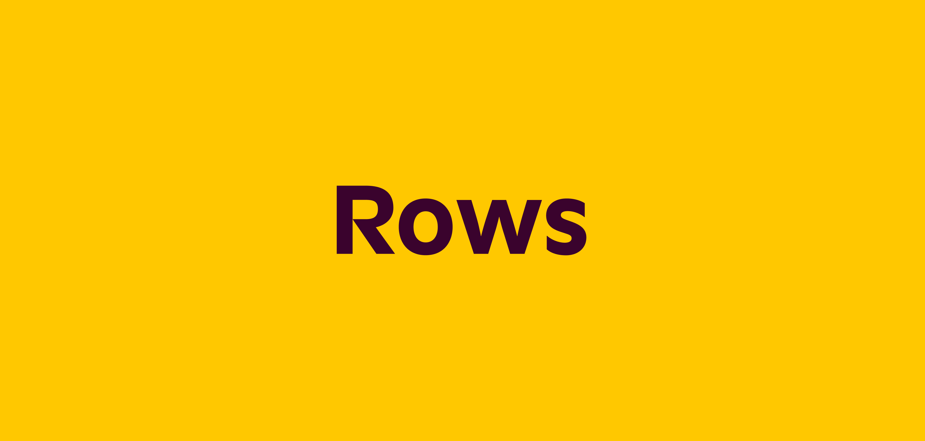Sign in | Rows